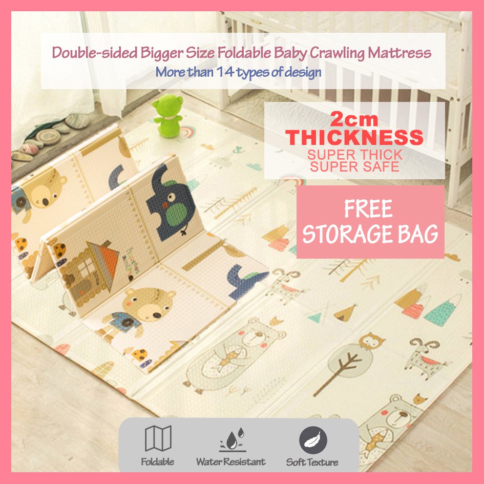 Baby 2cm SUPER THICK Big Safe Cartoon Carpet Floor Mats XPE Play Mat Playmat Carpet Foldable Mat ...