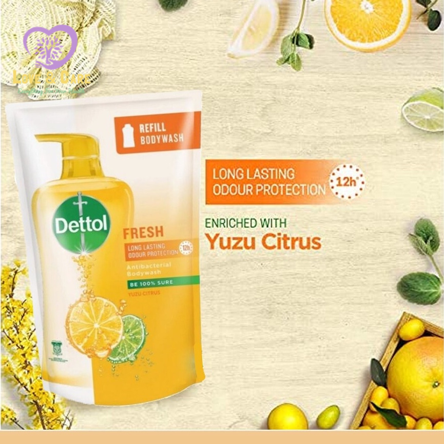Dettol Shower Gel Refill Pouch [Yuzu Citrus 900g] | Shopee Malaysia