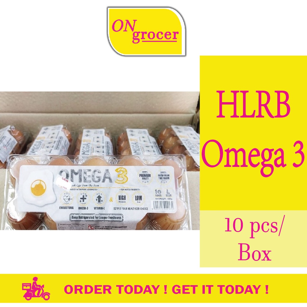 HLRB Omega 3 Egg - 10pcs Eggs | Shopee Malaysia