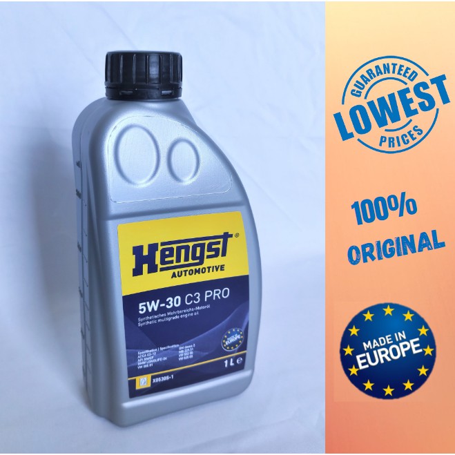 🔥HENGST🔥 5W-30 C3 PRO Fully Synthetic Multigrade Engine Motor Oil ...
