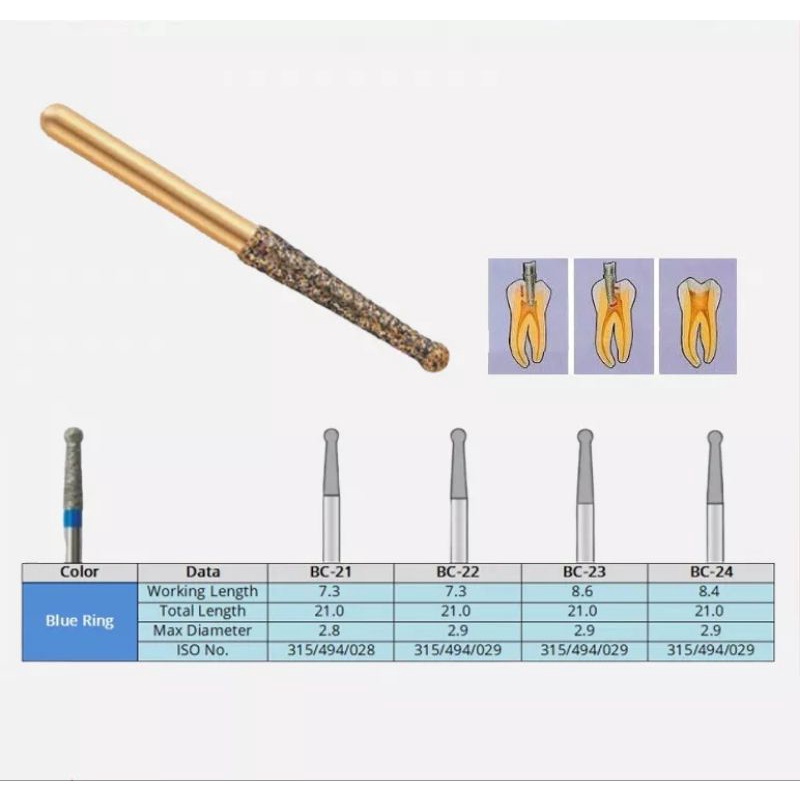 Endo access bur / endo access drill / dental diamond burs / highspeed ...