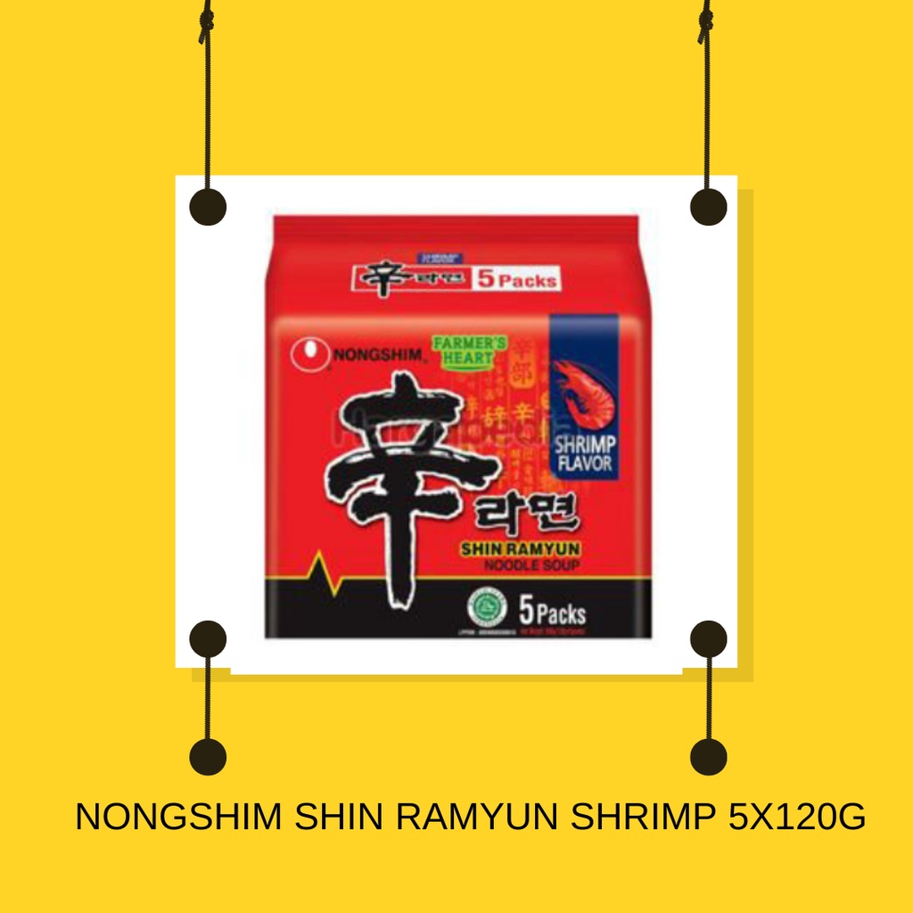 HALAL NONGSHIM SHIN RAMYUN SHRIMP 5X120G | Shopee Malaysia