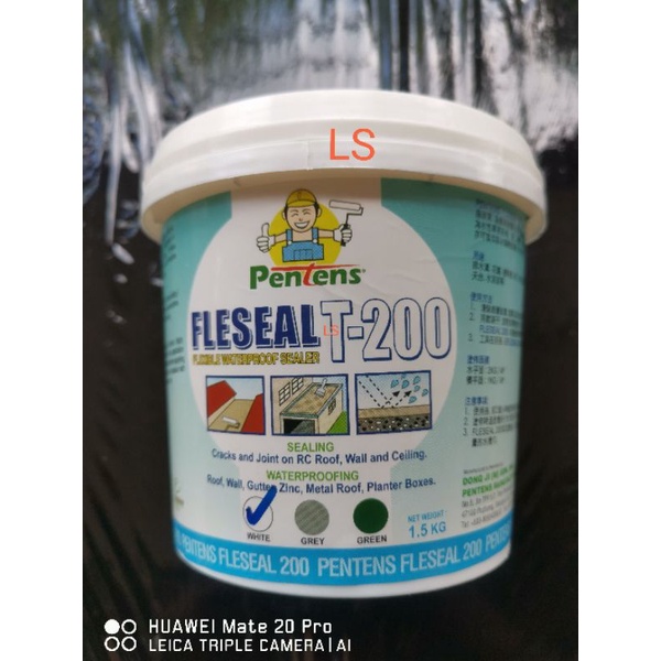 PENTENS FLESEAL T200 WATERPROOFING 1.5KG white / grey t-200 | Shopee ...