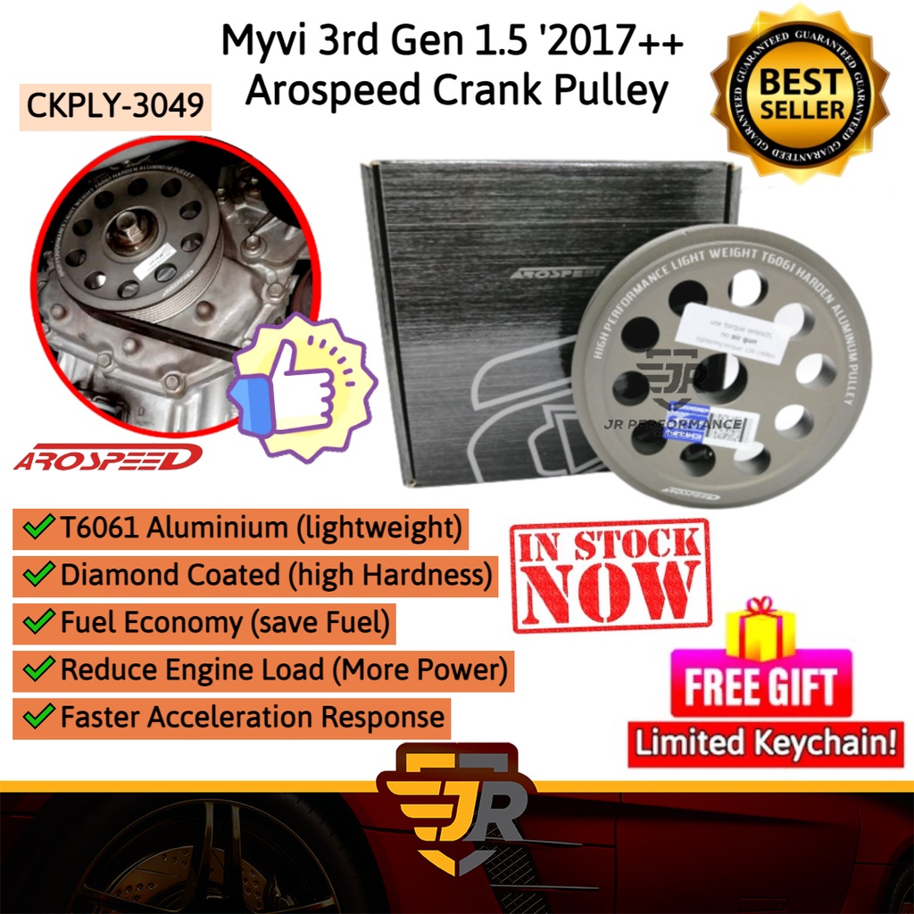 Arospeed Harden Lightweight Crank Shaft Pulley Pully Kits New Myvi Baru ...