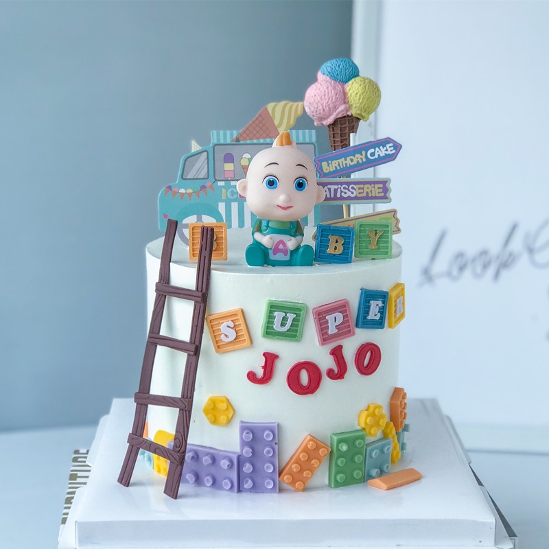 Cocomelon Cake Decoration Action Figures Collectible Toys Johnny JJ ...