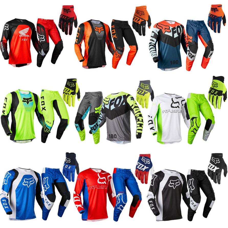 2022 FOX Motocross Racing Gear Set Jersey Pants MX Combo BMX Dirt Bike ...