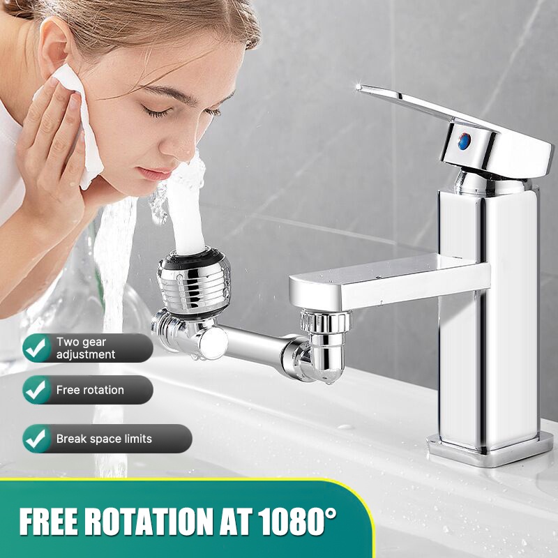 Universal faucet rotatable water outlet bubbler extended water nozzle ...