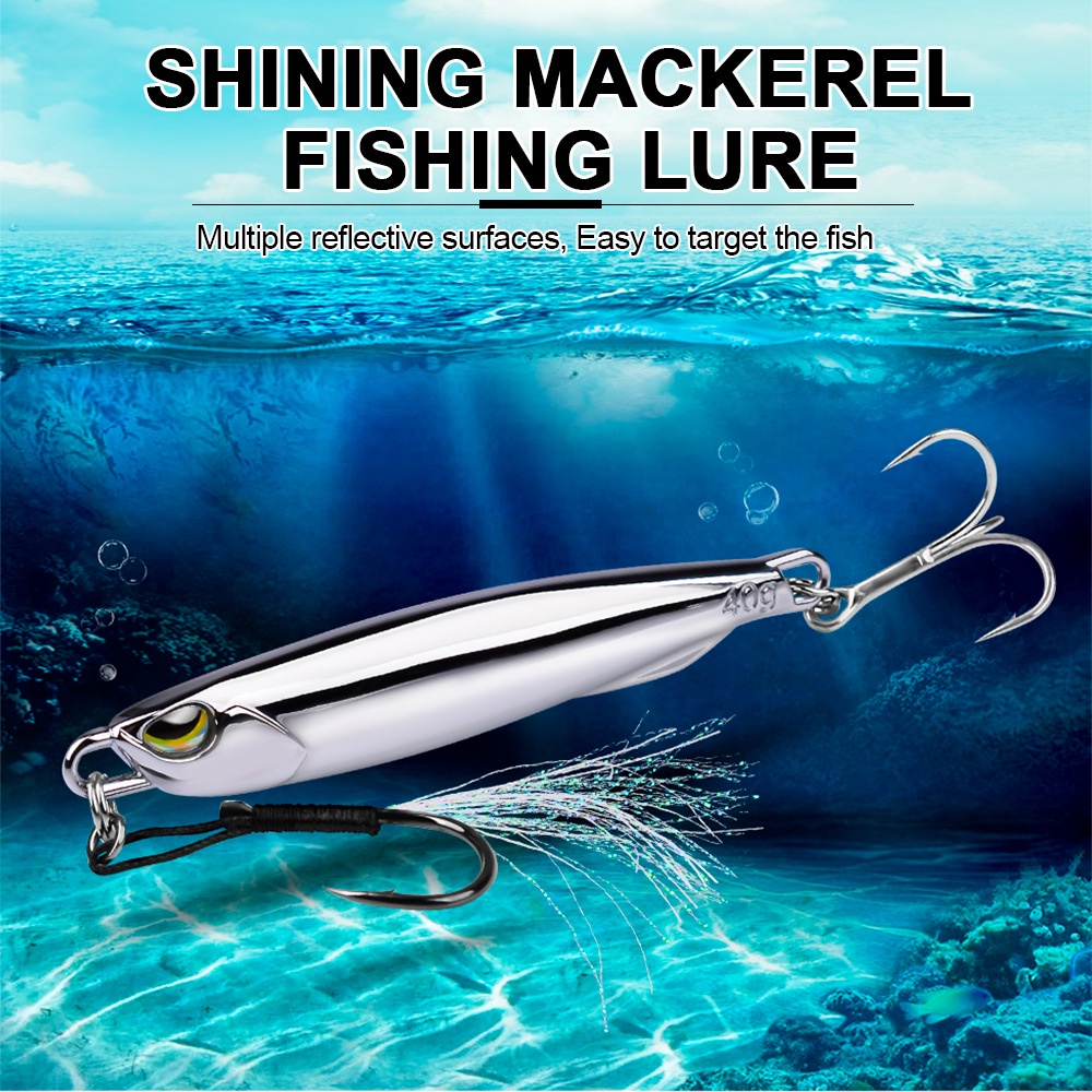 1Pcs Laser Fishing Lure Jig 7g 10g 15g 20g Metal Spinner Hard Bait Saltwater Jigging lead ...