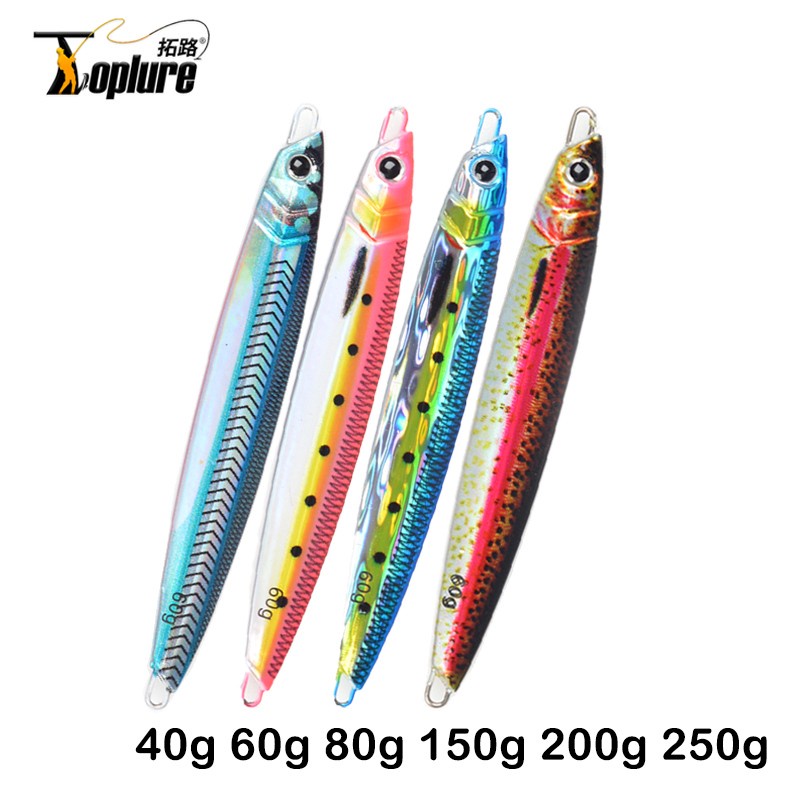 TL 40g-250g 3D Printing Slow Jigging Lure Sinking Saltwater Fishing ...