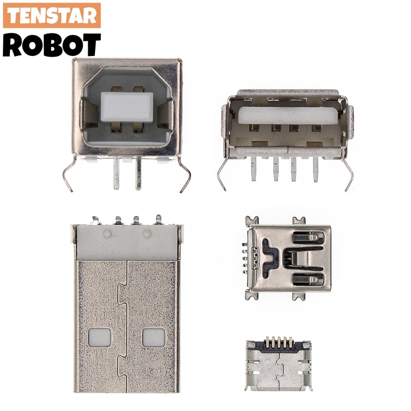 10Pcs USB Type A/B micro USB MK5P mini USB SMD Standard Port Female ...