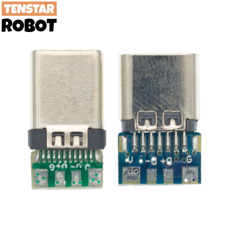 10pcs USB 3.1 Type C Connector 24 Pins Male/Female Socket Receptacle ...