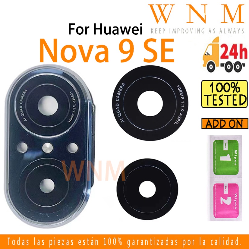 New For Huawei Nova 9 SE / 9SE Rear back Camera Lens Glass Rear Glass Lens back Camera Frame ...
