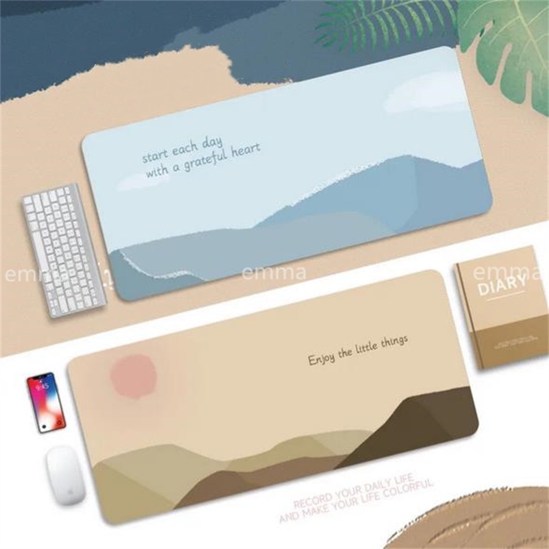 Morandi Leather Mouse Pads Durable Waterproof Large Table Pad Office ...