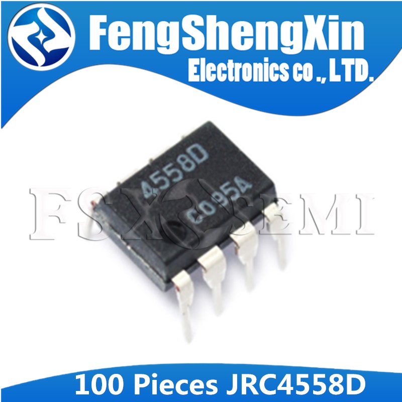 100pcs/lot JRC4558D DIP-8 NJM4558D 4558D DIP JRC4558 DIP8 Dual Operational Amplifier IC | Shopee ...