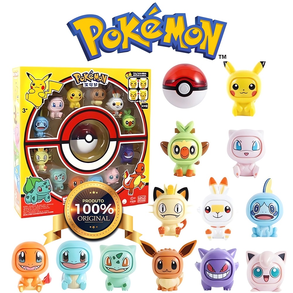 Cute Pokemon Swap Face Figure Toy Face Changing Capsule With Pokeball ...