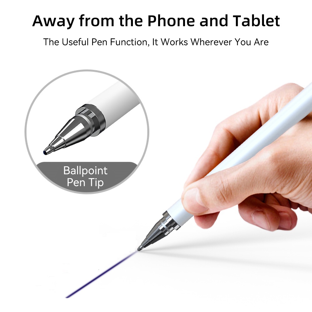 Universal 2 in 1 Capacitive Stylus Touch Screen Pen Drawing Tablet ...