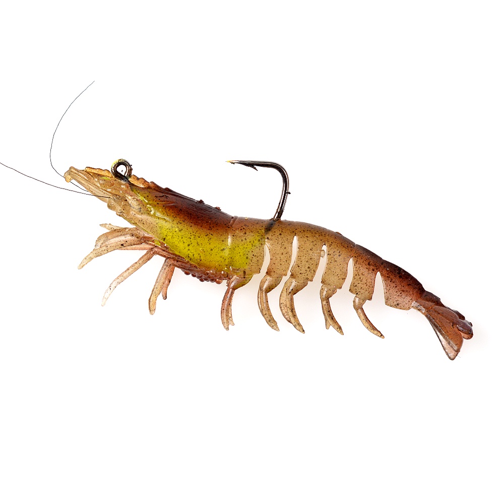 TL Soft Lifelike Shrimp Baits 1PC Plastic Lures Simulation Prawn Lure 8g/80mm 12g/95mm 6 Colors ...