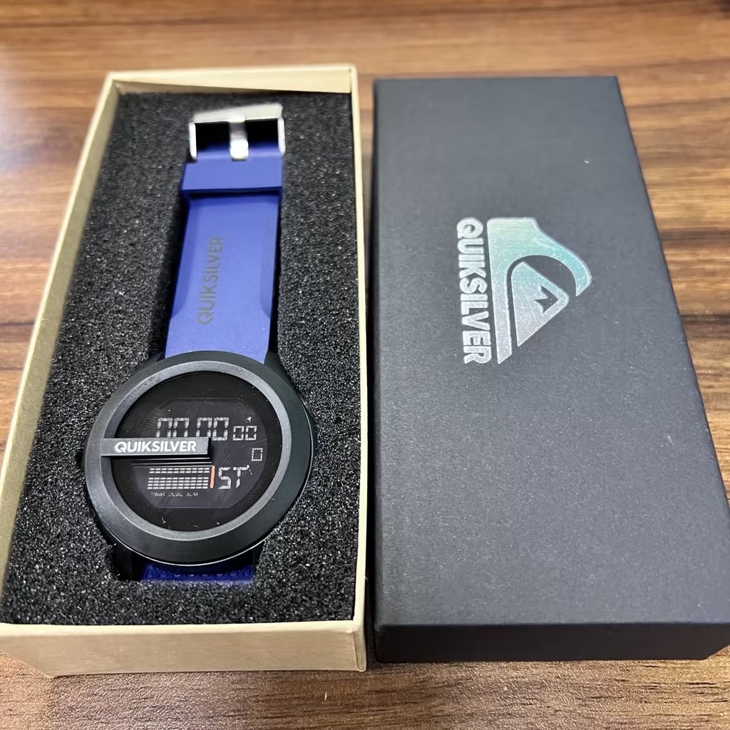 Quiksilver Contact Now Waterproof Digital Male Wrist Watch With Rubber ...