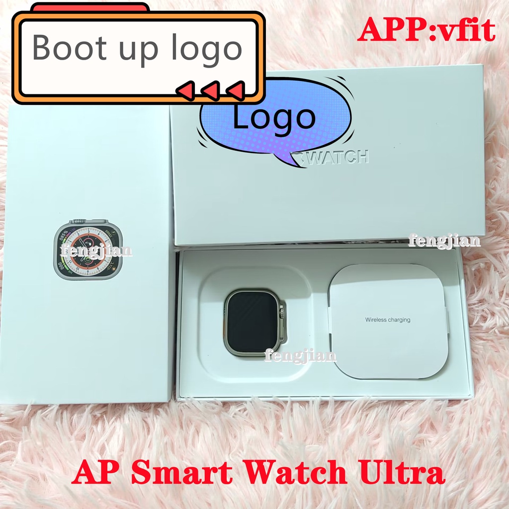 2024 Top Newest Boot Up Logo Smart Watch Ultra 2 Type C Smartwatch ...