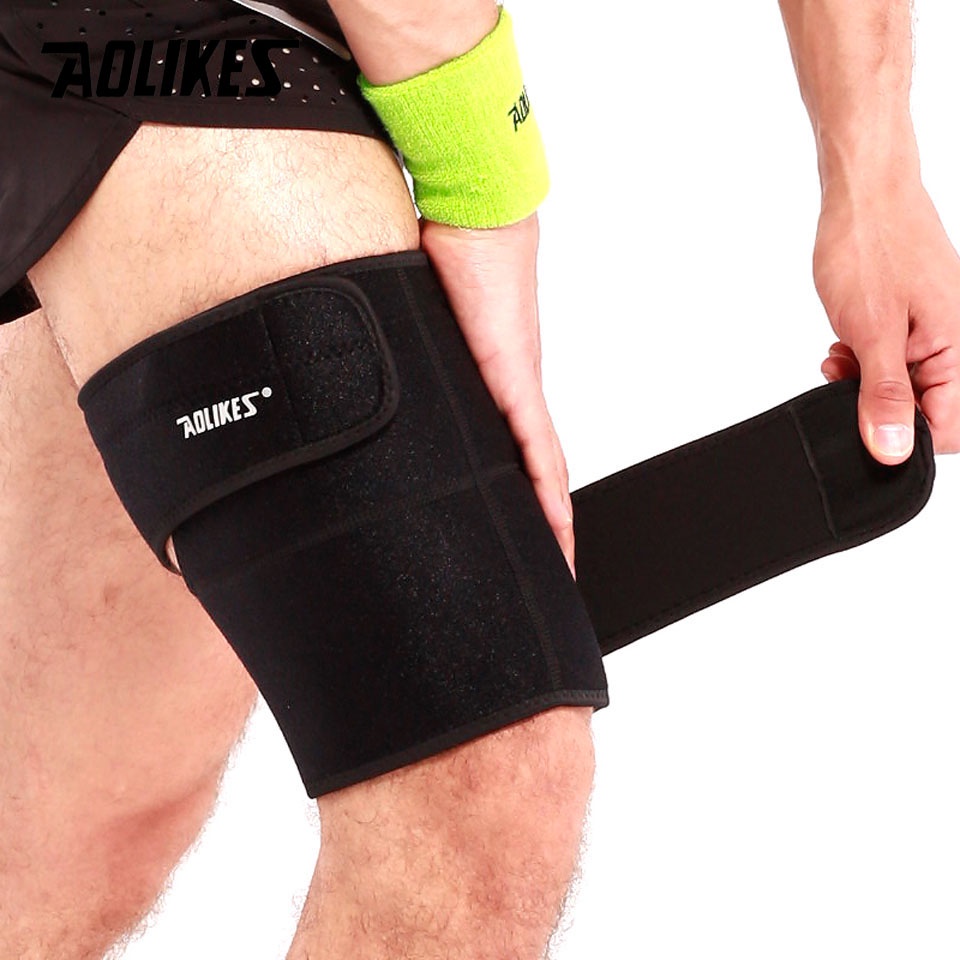 Aolikes Sport Thigh Guard Muscle Strain Support Knee Pads (1 Pc ...