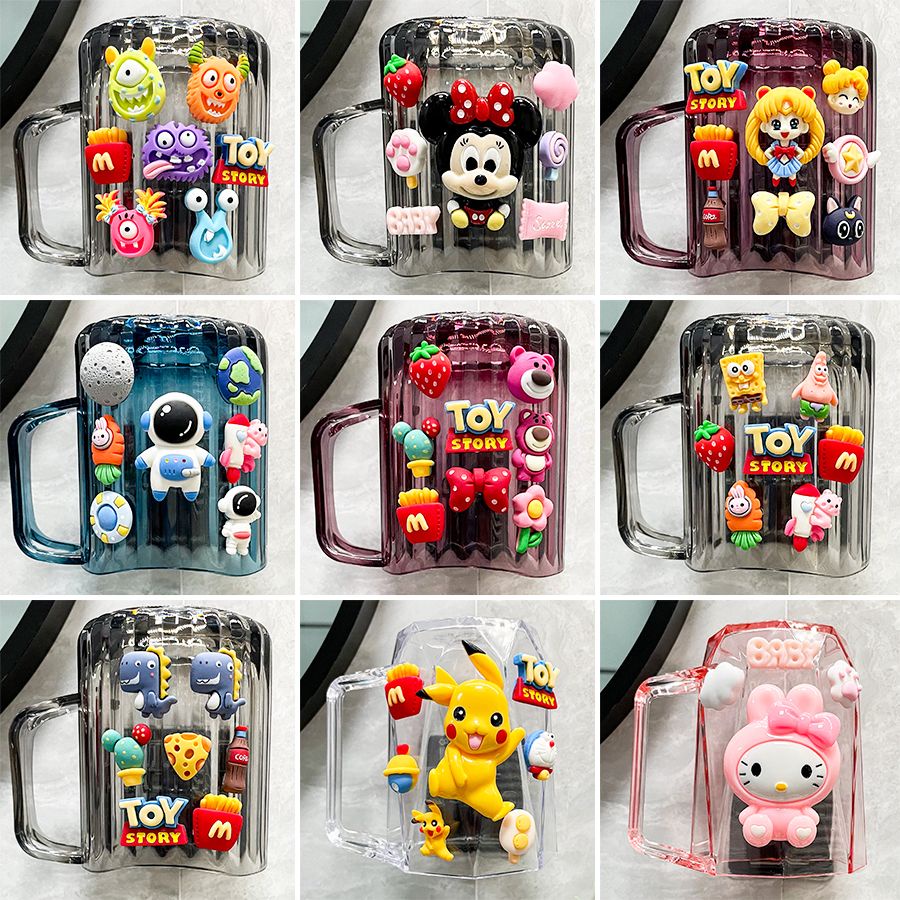 Gargle Cup Wall-mounted Cute Toothbrush Cup Tooth Bucket Cartoon ...