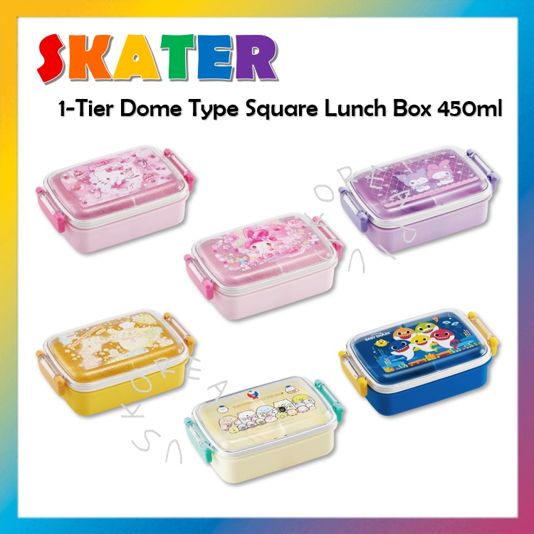 [SKATER] 1-Tier Dome Type Square Lunch Box 450ml RBF3ANAG | Shopee Malaysia