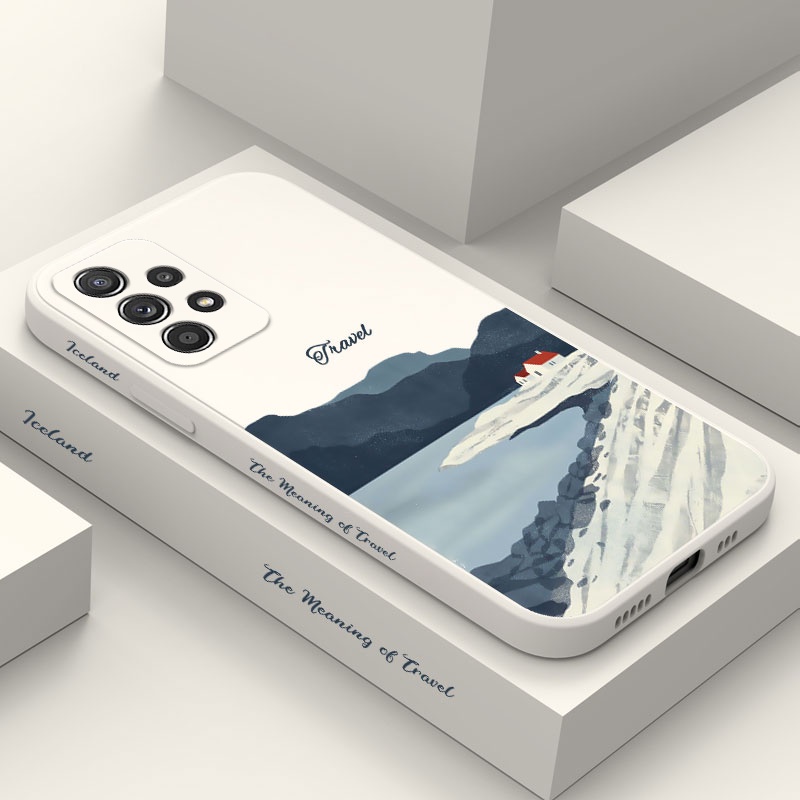 Icelandic Beauty Phone Case For Samsung Galaxy A54 A34 A24 A14 A04 A04S A04E 4G 5G Liquid ...