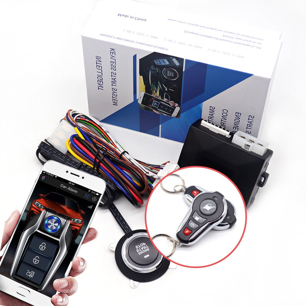 Remote starter car alarm with autostart smart system anti-theft ...