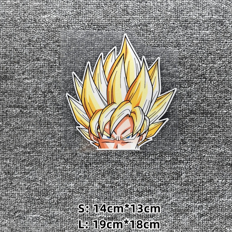Car Stickers Dragon Ball Z Son Goku Vegeta Super Saiyan Anime ...