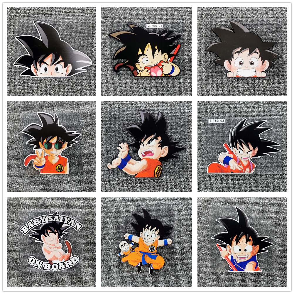 Car Stickers Dragon Ball Z Son Goku Kakarotto Anime Reflective ...