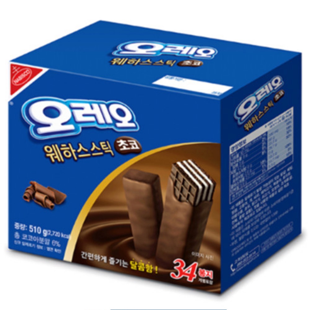 Oreo Wafer Sticks Choco 15g Korean Snacks Chocolate Sweet Flavor ...