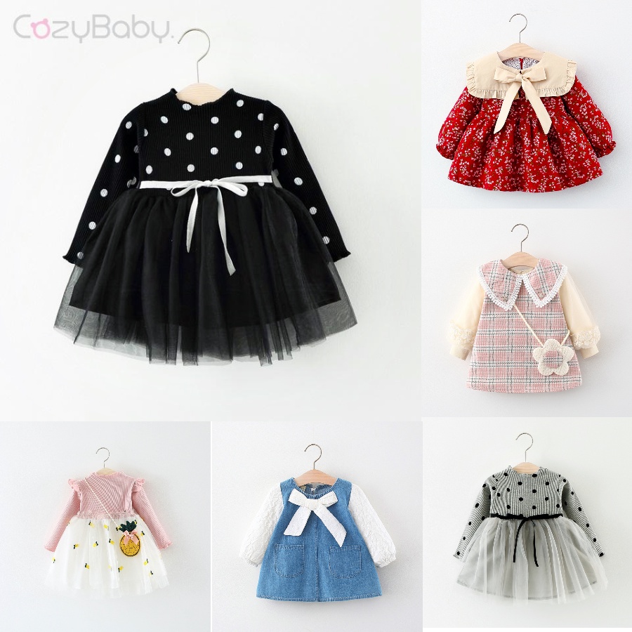 Baby Girl Dress Long Sleeve Dress Toddler Princess Dress New Lace Dress ...