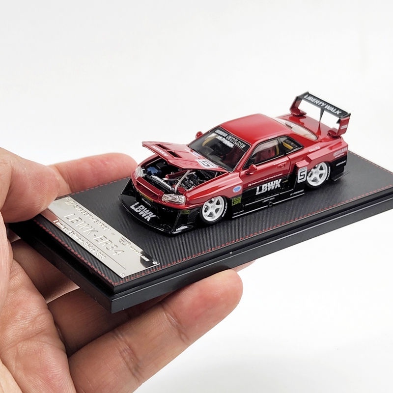 Sw 1/64 LBWK Nissan GTR ER34 Limited Edition Alloy Simulation Car Model ...