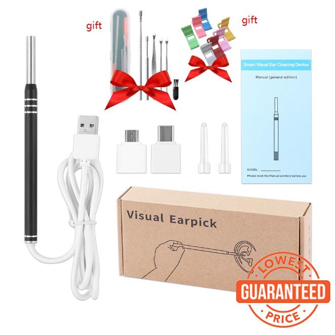 JB USB & Type-C Visual Earpick Ear Cleaning Endoscope Spoon 3 in 1 ...
