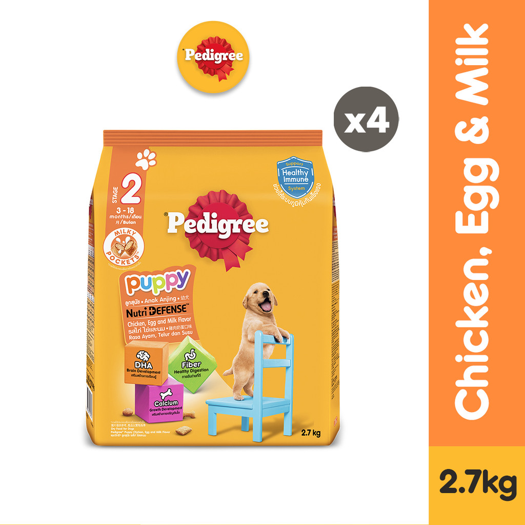 PEDIGREE Dry Dog Food Puppy Dog - Chicken and Egg with Milk Flavor 2 ...