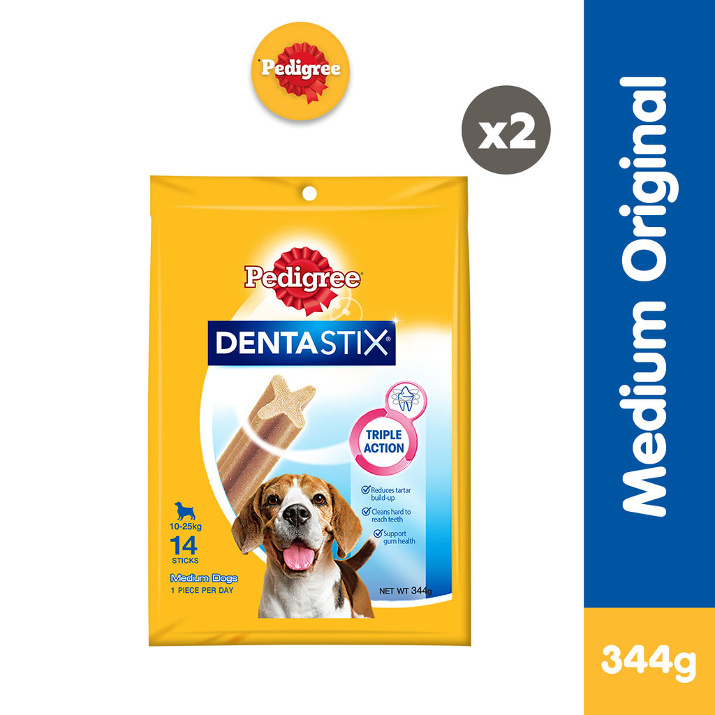 PEDIGREE DentaStix Dog Treats for Medium Adult Dogs – Original Flavor ...