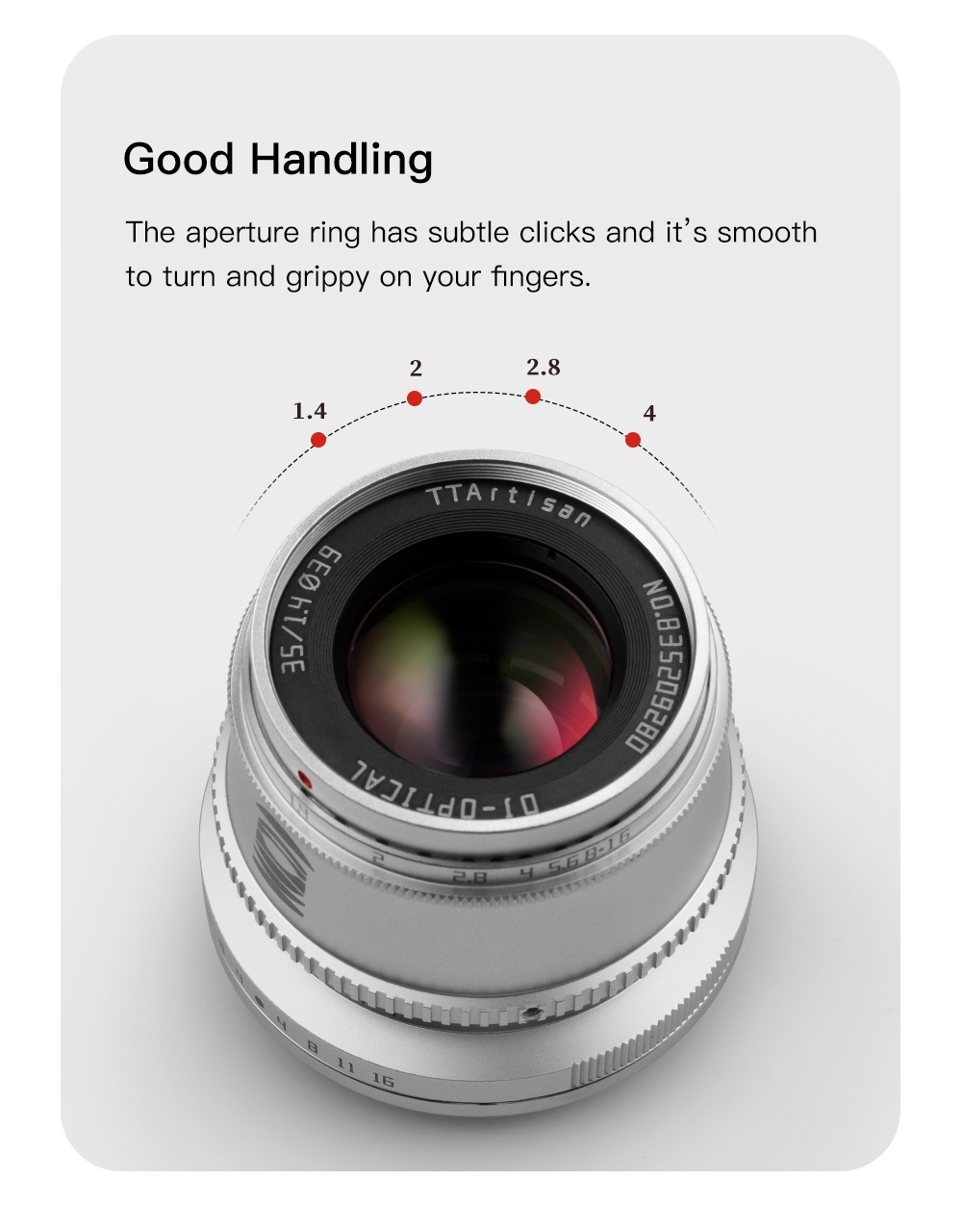 TTArtisan 35mm F1.4 APS-C Manual Focus Cameras Lens for Sony E Fuji X ...