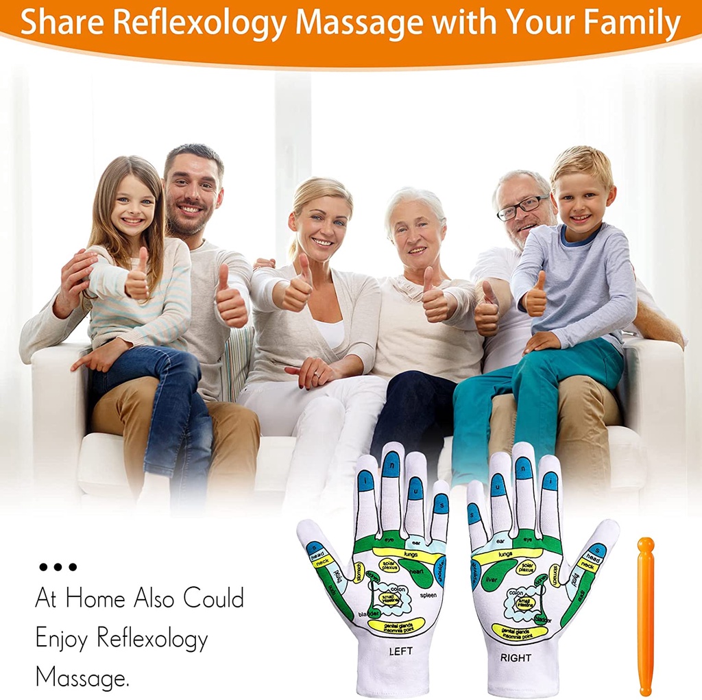 Acupressure Reflexology Gloves Hand Spa Reflexology Tools Massage and ...