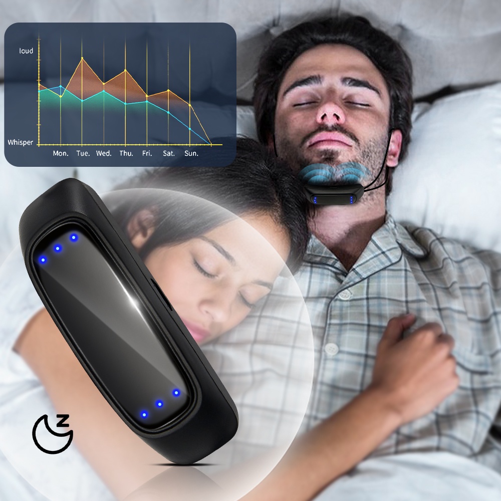 Smart Anti Snoring Device EMS Pulse Snore Stopper Anti-Snoring Chin ...