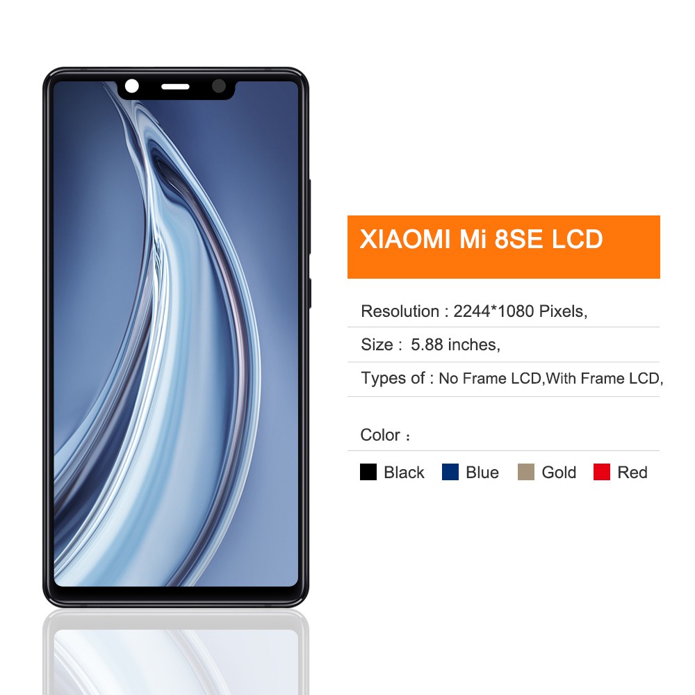 ORIGINAL Dispaly For Xiaomi Mi 8 SE LCD Display Touch Screen Digitizer ...
