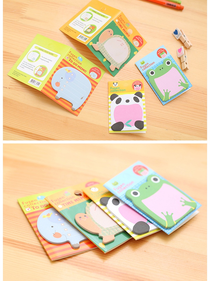 1PC Mini Sticky Notes Cartoon School Students Sticker Cute Colorful ...