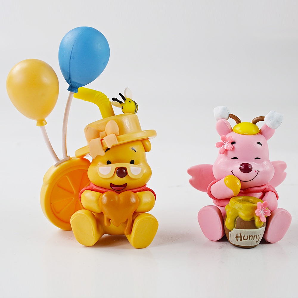6Pcs/Set Disney Anime Pooh Bear Edward Pooh Piglet Eeyore Roo Rabbit ...