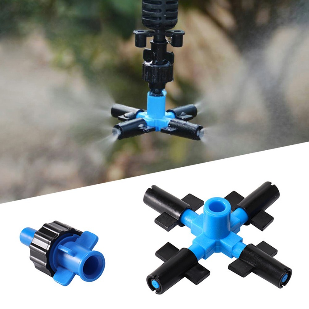 [EGY]4 Way Cross Atomizing Nozzle Drip Irrigation Sprayer Atomizing Sprinkler | Shopee Malaysia