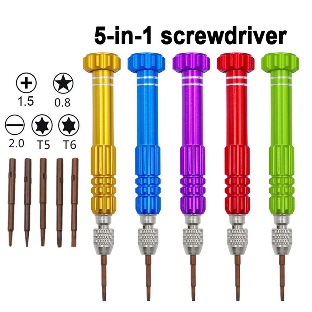 [STAS STOCK] 5 In 1 Screwdriver Screw Cell Repair Kit Mobile Watch ...