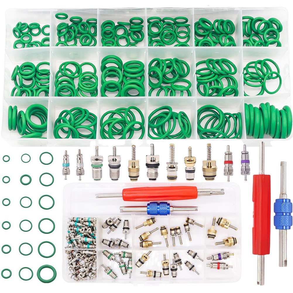 【_cutebaby】372PCS Car Air Conditioner Valve Core Box R12 R134a For ...