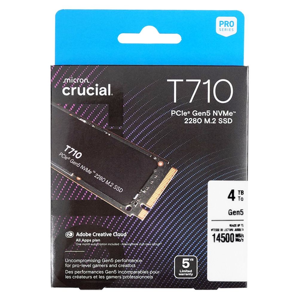 Crucial T710 4TB Gen5 M.2 2280 SSD (R:14500MB/s), CT4000T710SSD8 | Shopee Malaysia