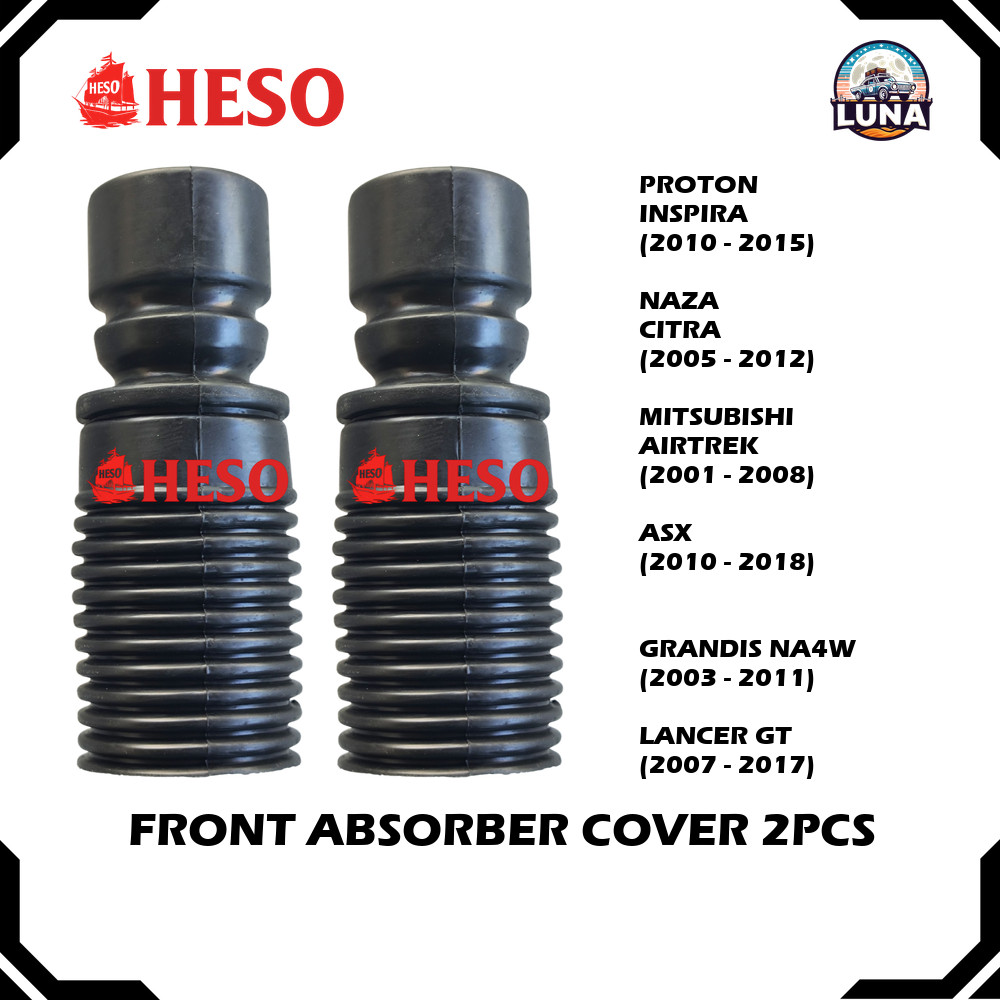 2PCS FRONT ABSORBER COVER HESO PROTON INSPIRA NAZA CITRA MITSUBISHI ...