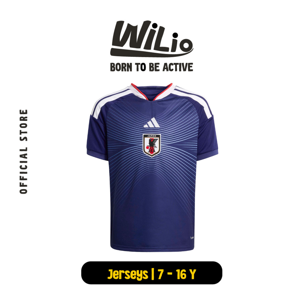 ADIDAS Japan JFA 26/27 Home JZ9688 - Kids Jersey (biru) | Shopee Malaysia