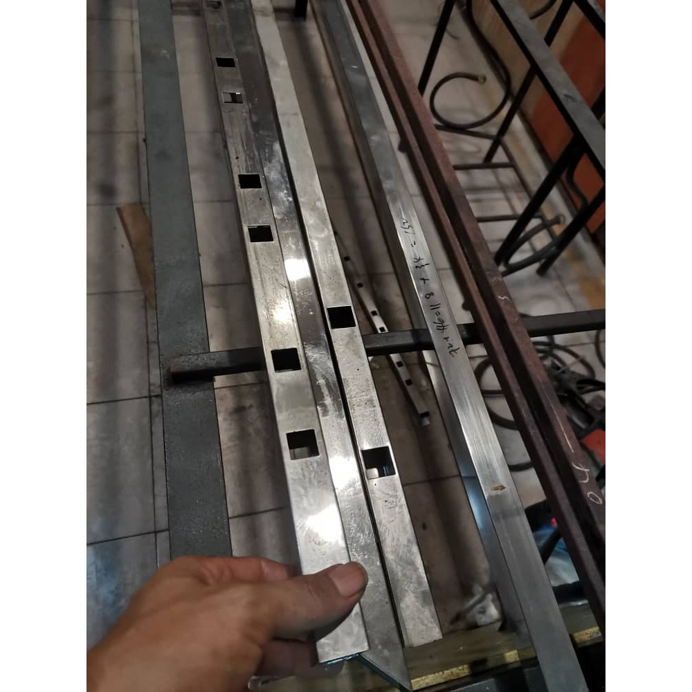 stainless steel / mild steel hollow with hole. Besi / keluli tahan ...