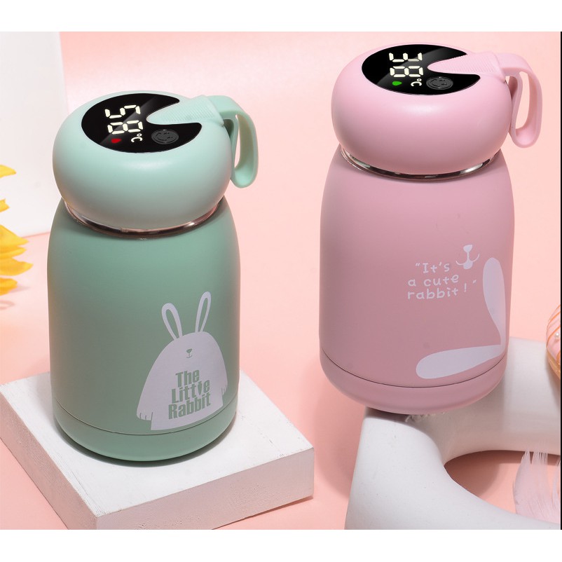 Thermos mug smart temperature measurement color change display ...